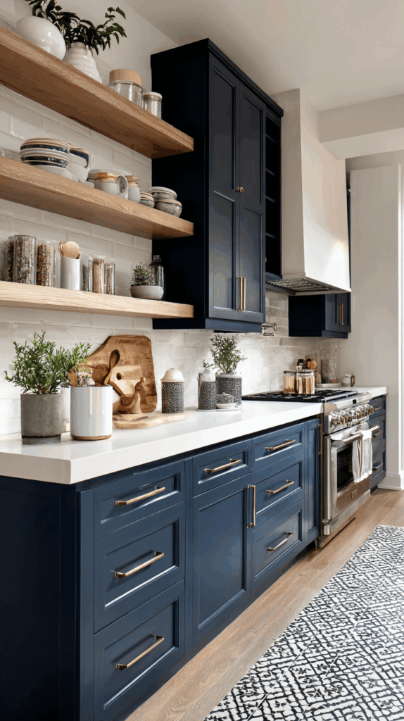 Navy Blue Kitchen Cabinets: A Designer's Guide to Timeless Elegance ...