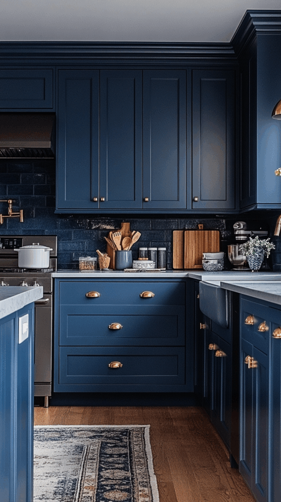 Navy Blue Kitchen Cabinets: A Designer's Guide to Timeless Elegance ...