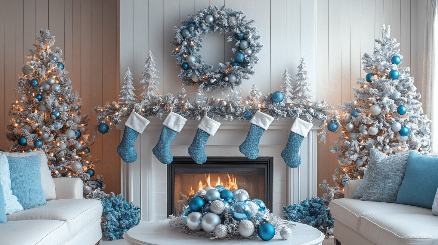 25 Blue Christmas Decor Ideas for a Calm Merry Home - Hammock Bug